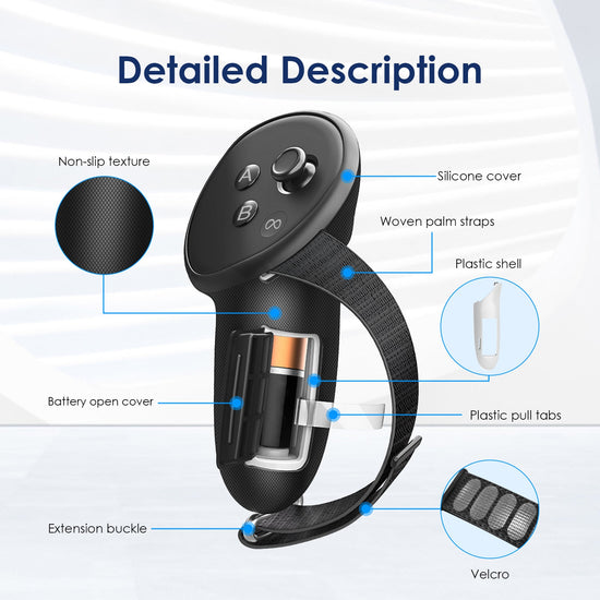 Nova Design Premium Controller Grips for Meta Quest 3 & 3S – Fix My Oculus